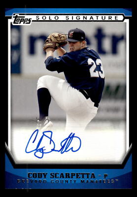Cody Scarpetta 2011 Topps Pro Debut #CS Solo Signatures Auto | eBay