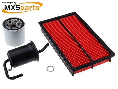 MX5 Service Kit Oil Air & Fuel Filters Mazda MX-5 Mk1 NA Eunos 1.6 1.8 ...