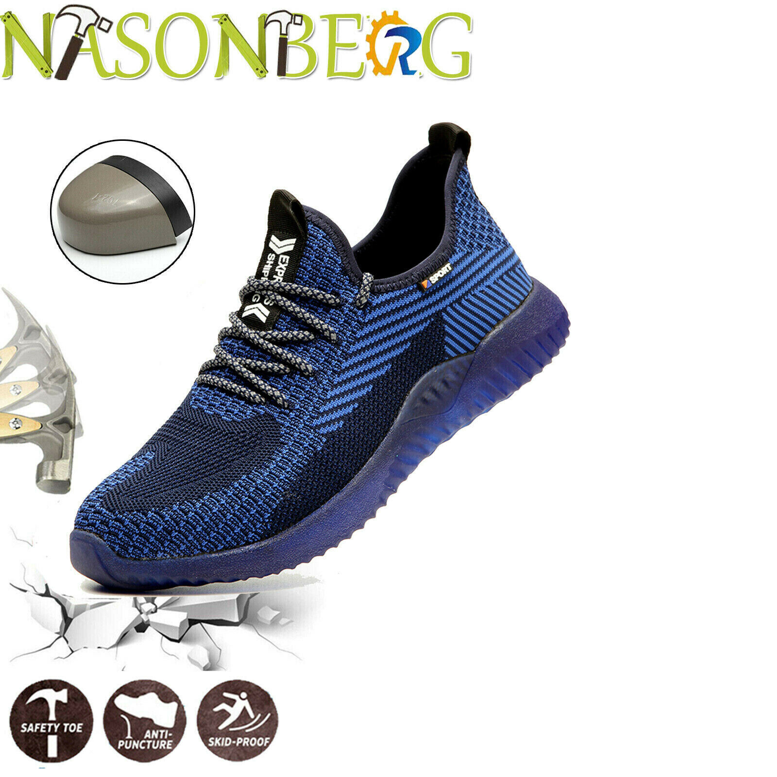 Mens Work Safety Shoes Steel Toe Cap Bulletproof Boots Indestructible ...