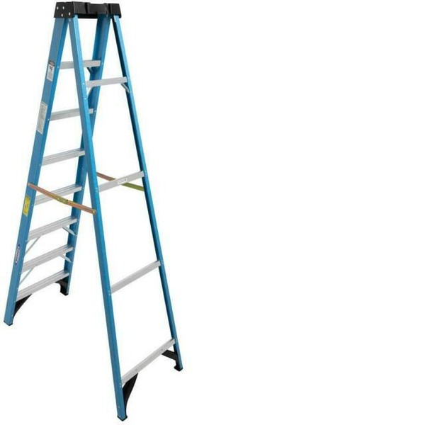 Werner FS108 Fiberglass Step Ladder for sale online | eBay