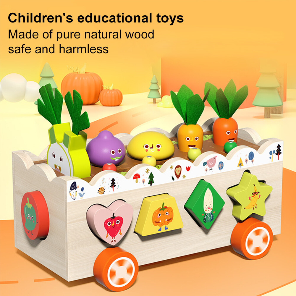 Early Education Sorting Barn Toys Perfect Cute Gift Wooden Puzzles for ...