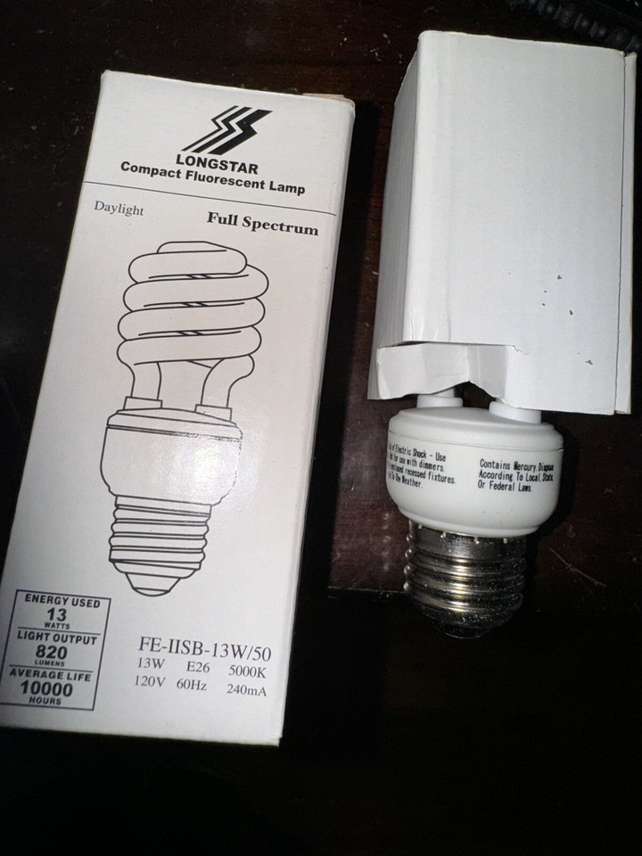 5pcs LONGSTAR FE IISB 13 Watt Compact Fluorescent Lamp | eBay