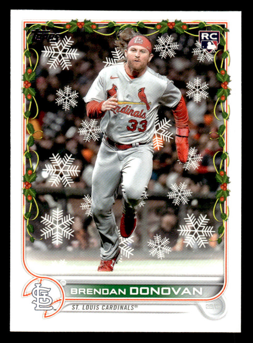 2022 Topps Holiday #HW61 Brendan Donovan Rookie Card St. Louis ...