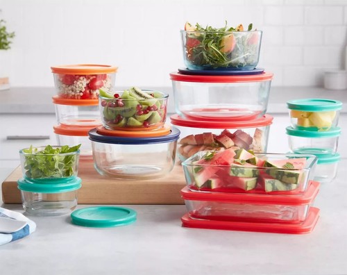 Pyrex 30 Piece Glass Food Storage Containers Simply Store Set | eBay