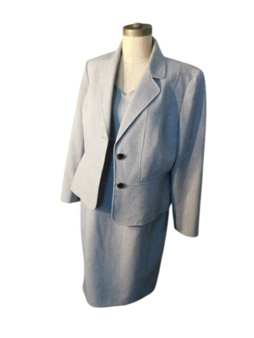 Kasper Size 12P Petite 3 Piece Suit Matching Jacket +Dress+ Pants ...
