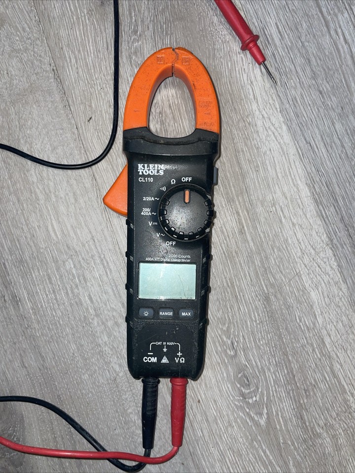 Klein Tools CL110 400A AC/DC True RMS Auto Ranging Digital Clamp Meter ...