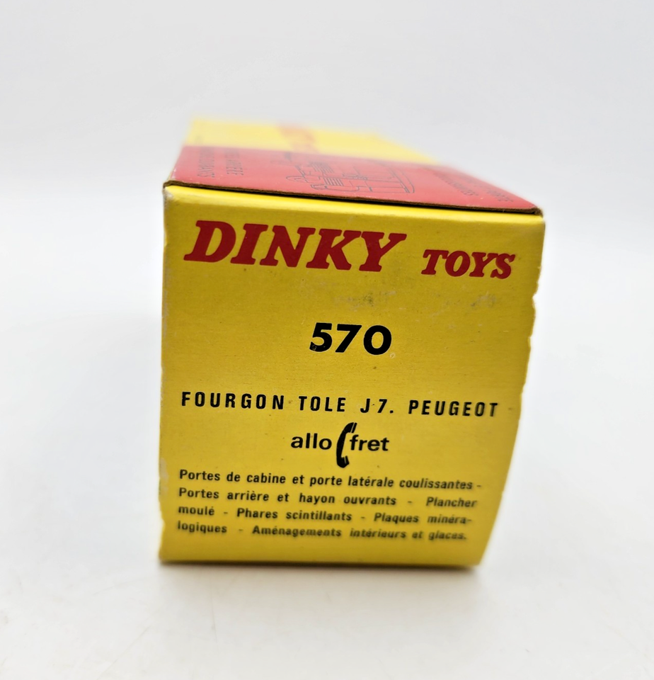 Vintage Dinky Toys 570 Fourgon Tole J7 Peugeot. New Mint France | eBay