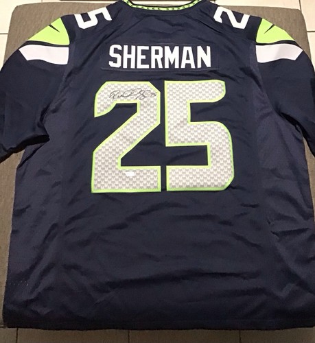 Richard Sherman Authentic Signed Nike Powder Limited Seattle Seahawks ...