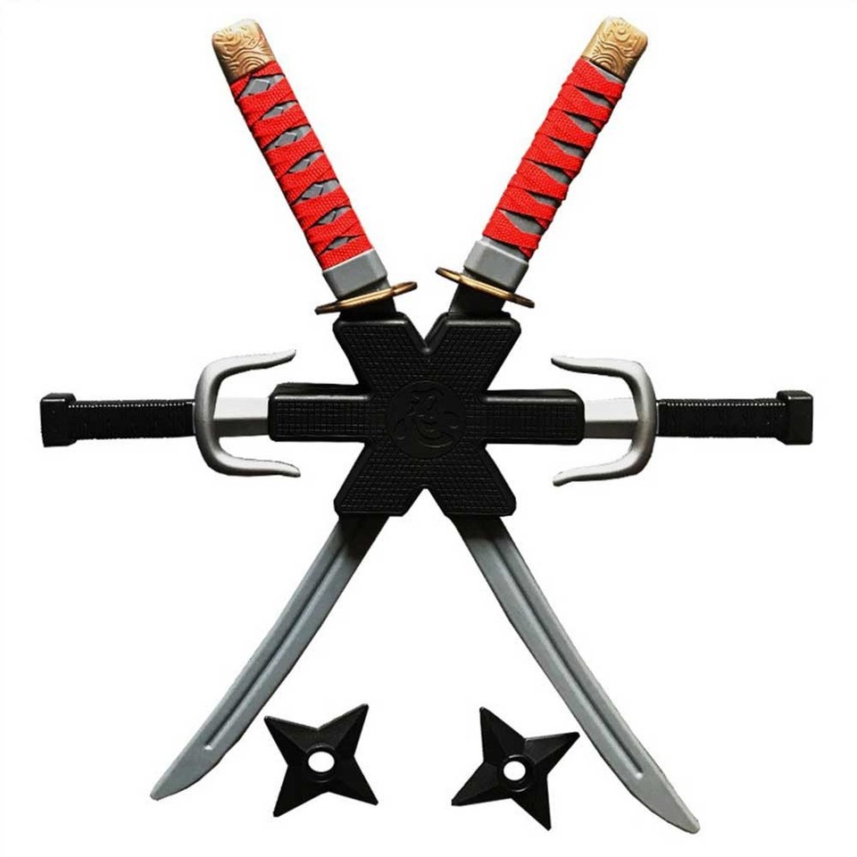 Deadpool Weapons Kit Ninja Swords Superhero Fancy Dress Costume ...