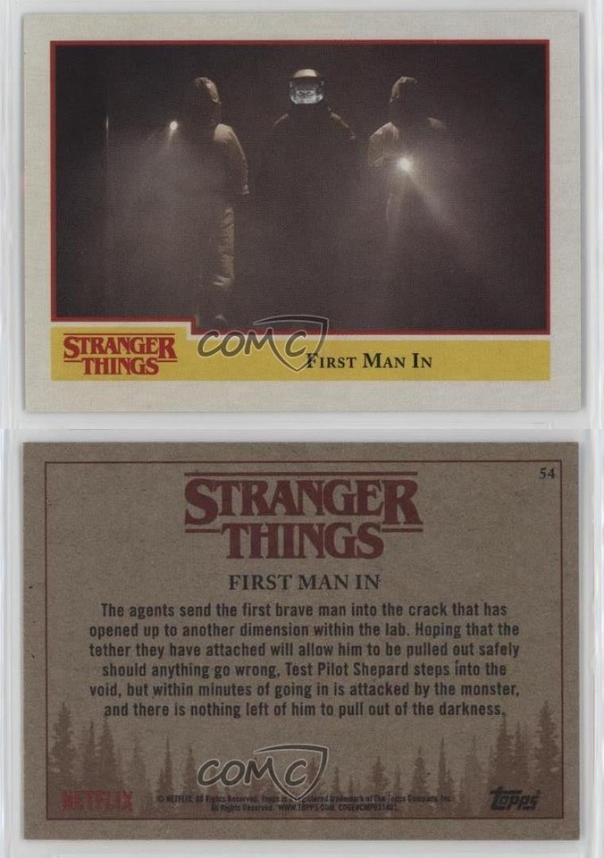 2018 Topps Stranger Things First Man In #54 16to | eBay
