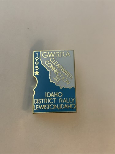 GWRRA Motorcycle Club Lapel Hat Pin VTG ‘95 Idaho State Rally Lewiston ...