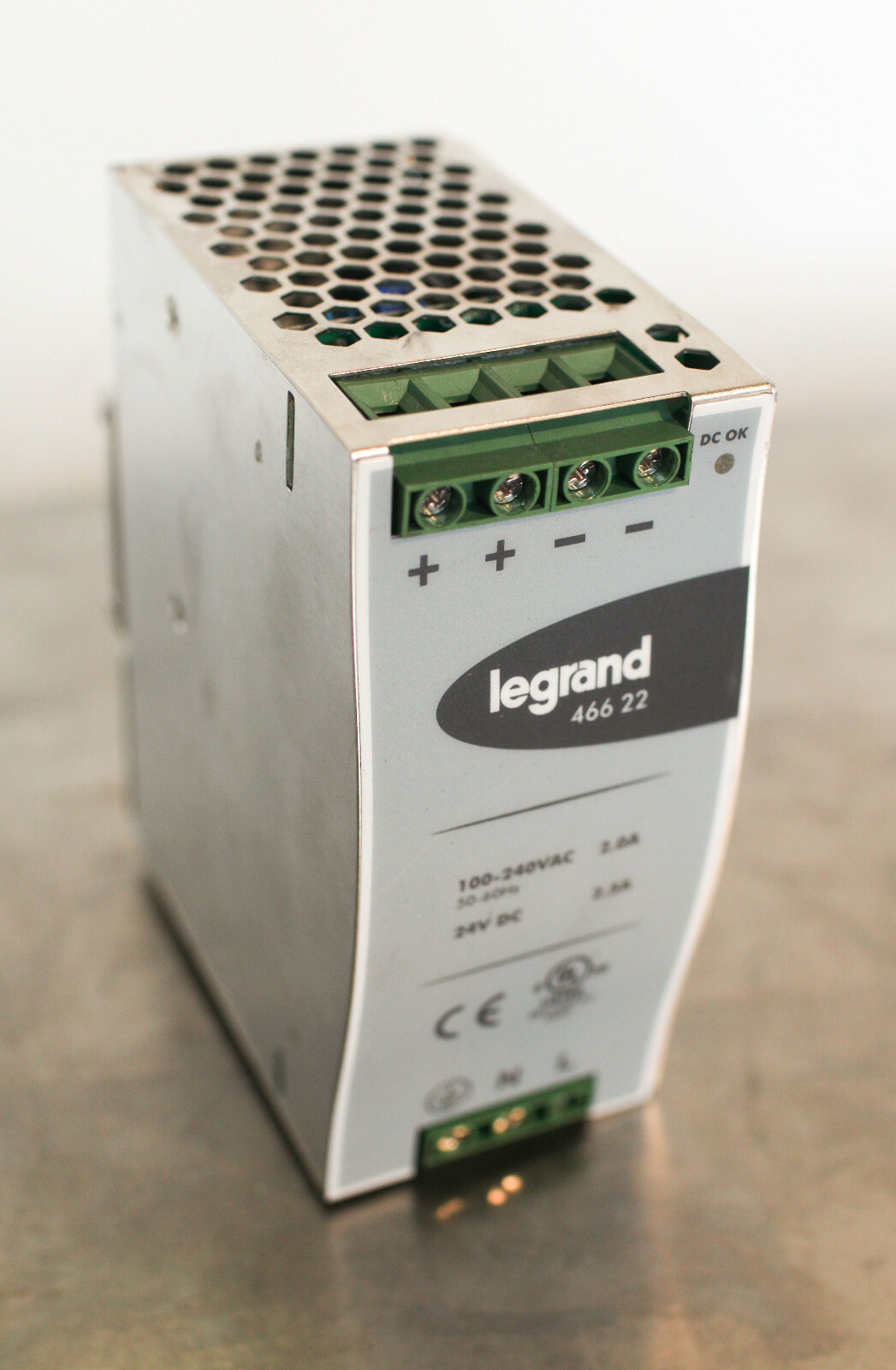 Legrand 466 22 DIN Rail Power Supply 100 - 240 VAC = 24 VDC 2.5A Output ...