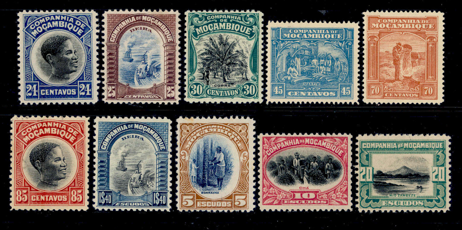 Mozambique Company - 1925/30 Local Motifs and Views (Complete Set) - MH ...
