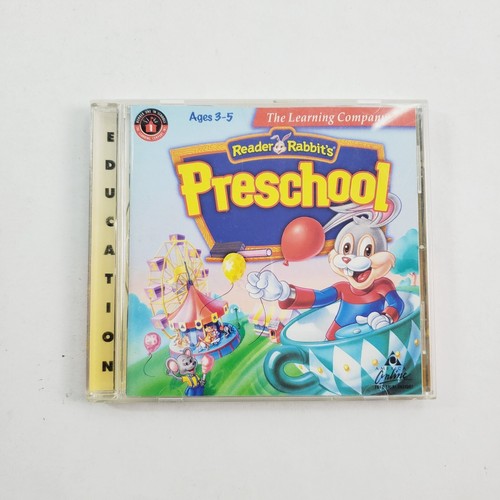 Reader Rabbit's Preschool Ages 3-5 PC CD-ROM Learning Company 1998 Red ...