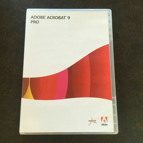 Adobe Acrobat 9 Pro Professional for Windows w/ Serial Number ...
