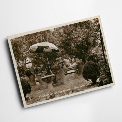 A4 PRINT - Vintage Surrey - A Glimpse of the Tea Gardens, Alfold ...