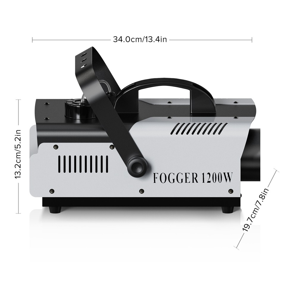 1200W Fog Machine 6000CFM Stage RGB Fogger Smoke Machine DJ Fog Effect ...