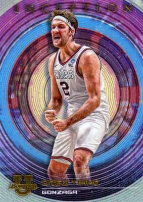 2022-23 Bowman University Inception #98 Drew Timme Gonzaga Basketball ...