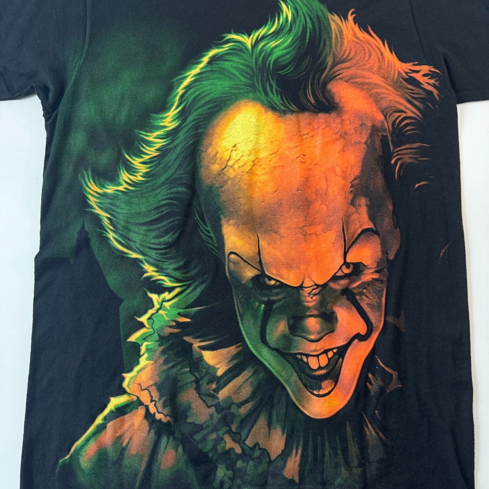 It Chapter 2 Pennywise Clown T-Shirt Men Size Small Stephen King Black Tee New | eBay