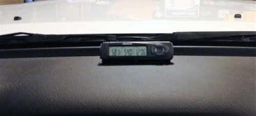ATECH Digital Clock LCD Indoor Outdoor Car Thermometer With Ice Alert ...