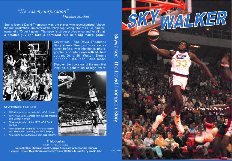 SkyWalker The David Thompson Story DVD. Michael Jordan Int. ABA NBA ...