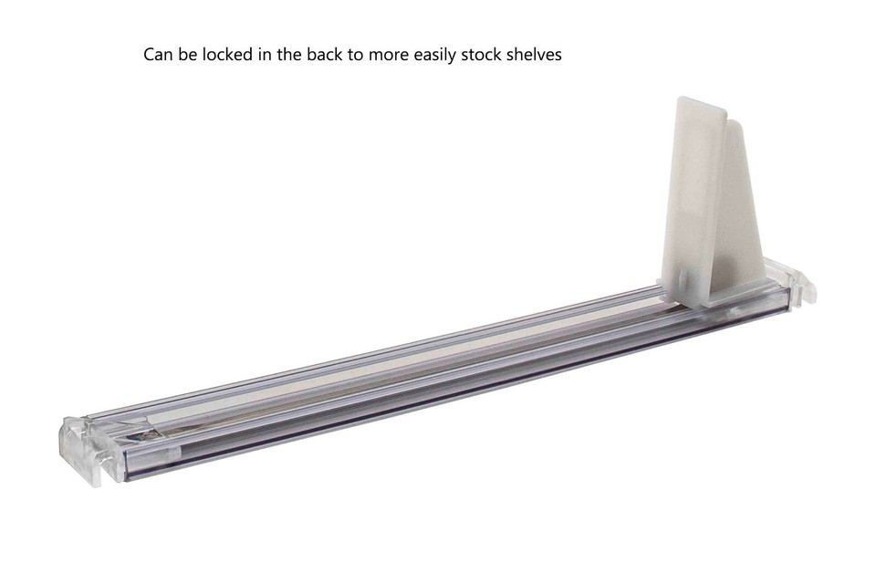 6 Pack Narrow Shelf Pusher for Retail Shelving Hardware Management | eBay