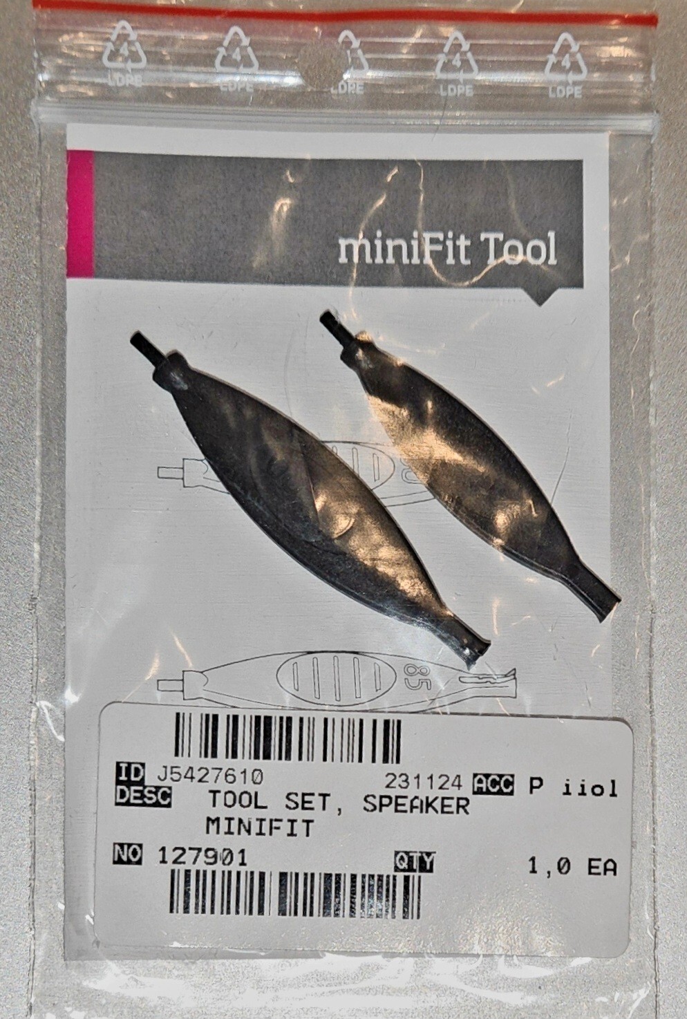 2 Oticon miniFit tool (85db-60db)( receiver mould removal tool set ...