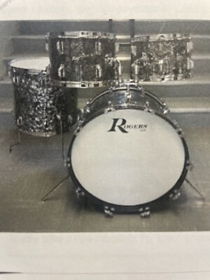 Rogers Powertone 4 Piece Set 12”/13”/16”/22” BD Pearl | eBay