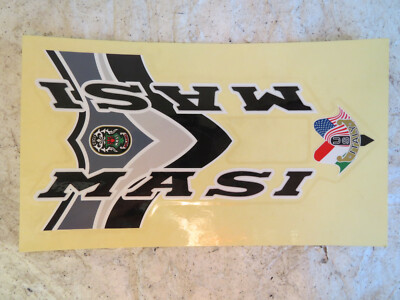 MASI FRAME DECAL ROAD TOURING BIKE BICYCLES STICK ON NOS STICKER BLACK ...