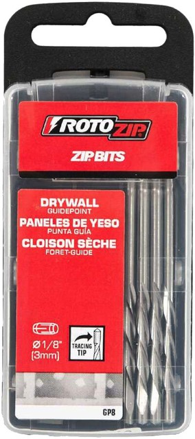 RotoZip 1/8" Guide Point Drywall Router Bits for Cutout Tools - 40-Pack ...