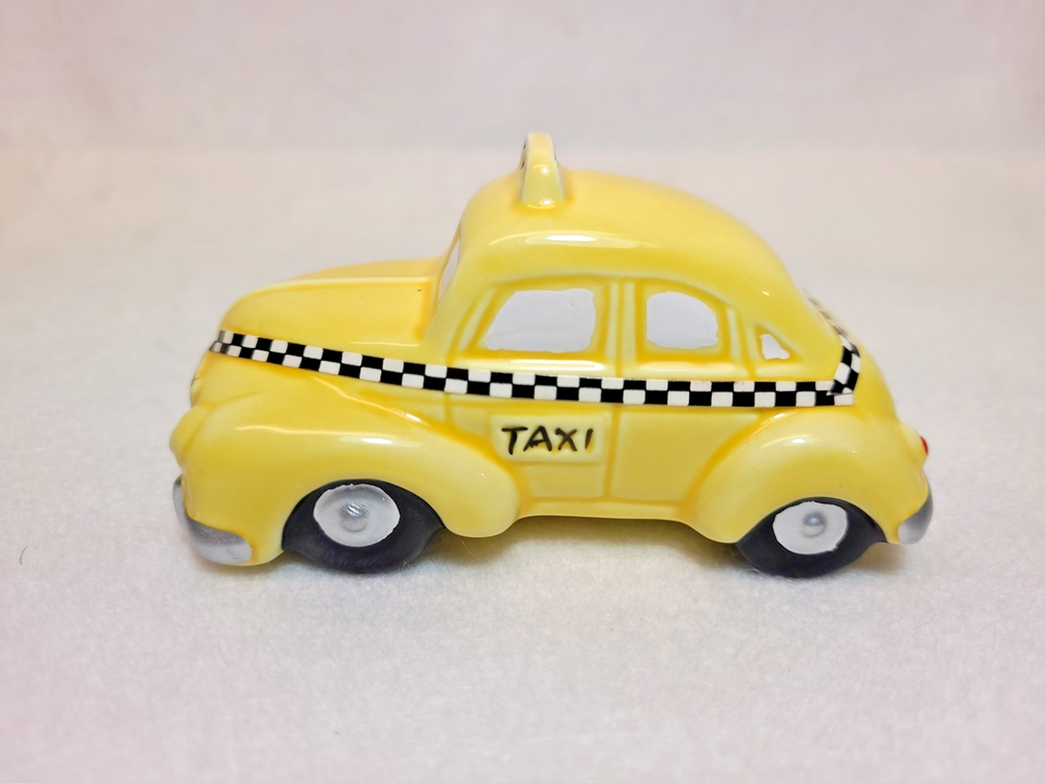 Department 56 Snow Village Taxi Cab w/ No Box - 51063, 1987 - Yellow ...