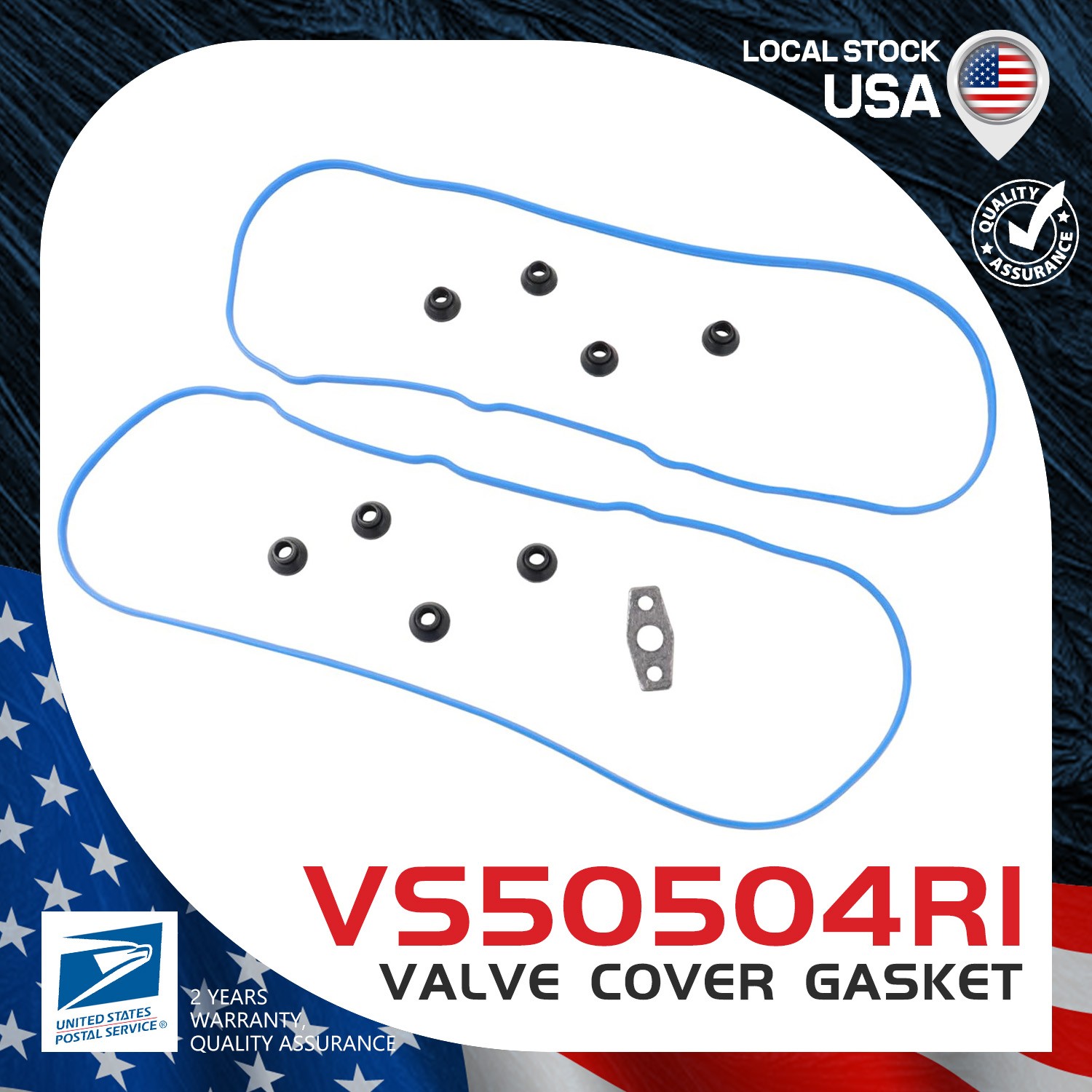 Valve Cover Gasket Set w/ Grommet VS50504R1 For Chevrolet GMC Buick ...