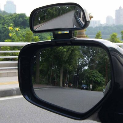 4.5x2" Large Adjustable Blind Spot Mirror Car Wide Angle Add On for ...