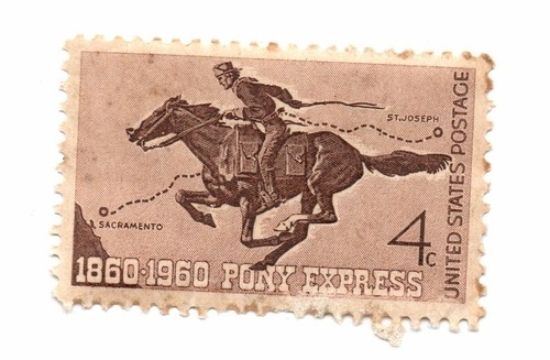 US 4 Cent Pony Express Rider Postage Stamp 1960 Scott 1154 Used (a2) | eBay
