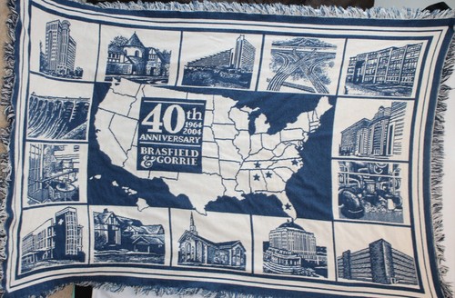 History 40th Anniversary Throw Blanket United States Brasfield Gorrie