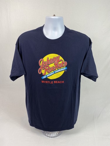 VTG 90’s Johnny Rockets Myrtle Beach Short Sleeve T-Shirt Size XL | eBay