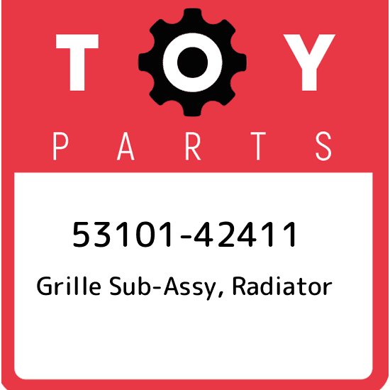 53101-42411 Toyota Grille sub-assy, radiator 5310142411, New Genuine ...