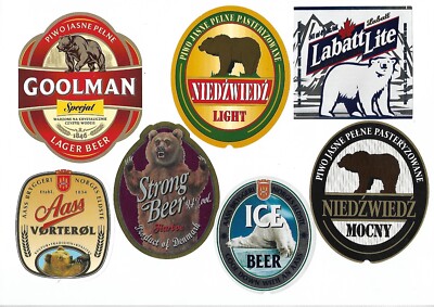 ANIMALS - beer labels set @ 26 bear | eBay