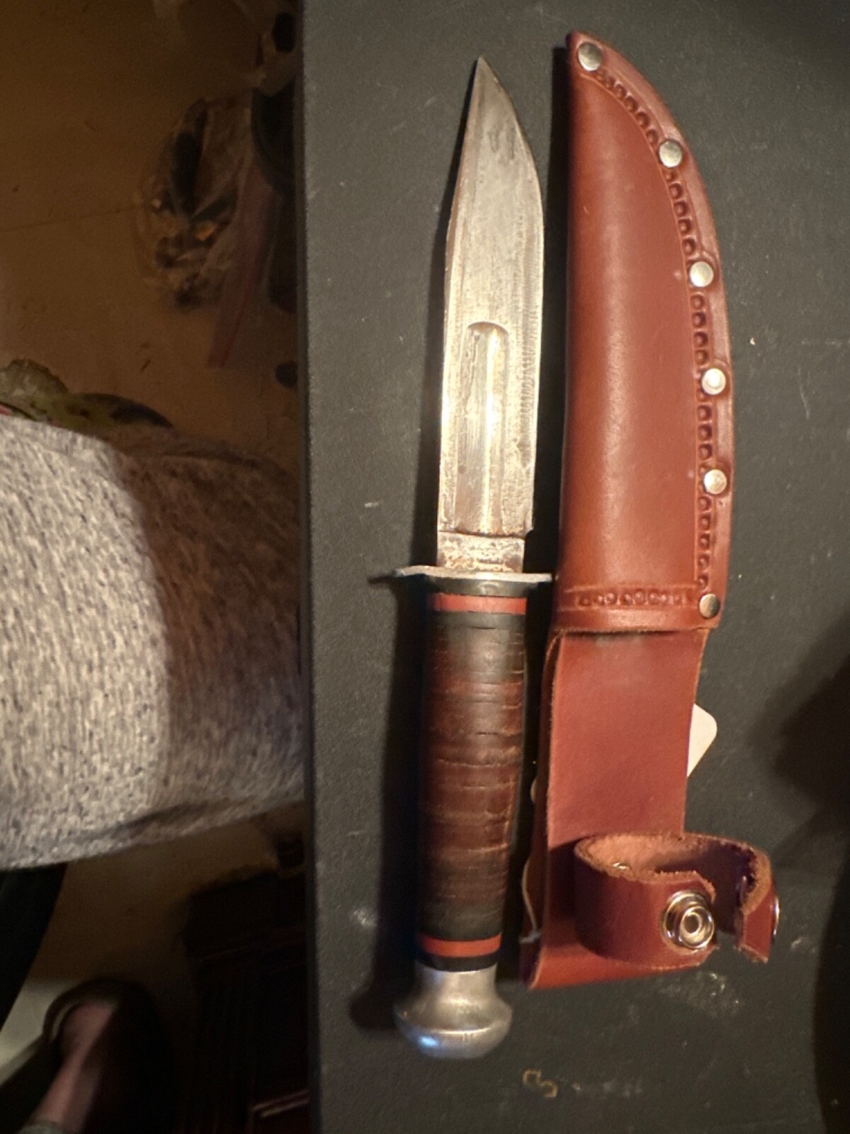 VINTAGE FIXED BLADE KNIFE KINFOLKS | eBay