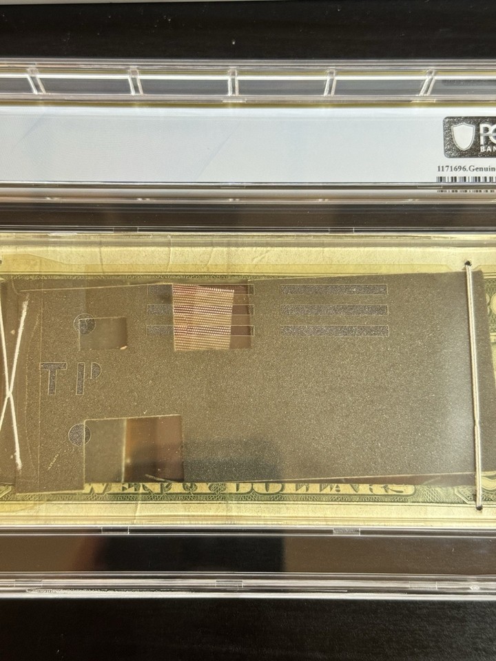 $20 Twenty Dollar FRN Disarmed Exploding Dye Pack PCGS Genuine Bank ...