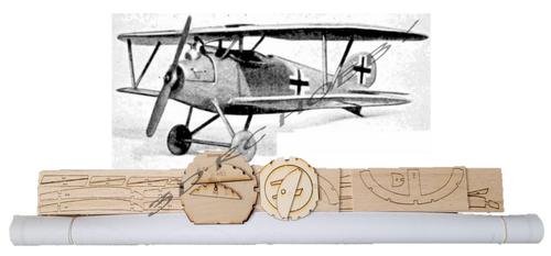 Albatros DV-VA Biplane 58" WS RC Airplane Laser Cut Balsa Ply Short Kit ...