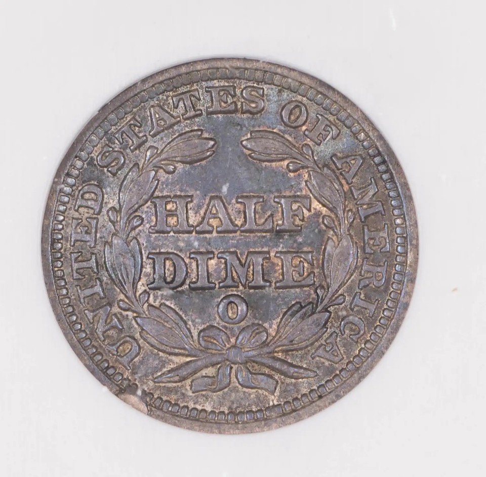 1850 O Liberty Seated Half Dime NGC AU-58 | eBay