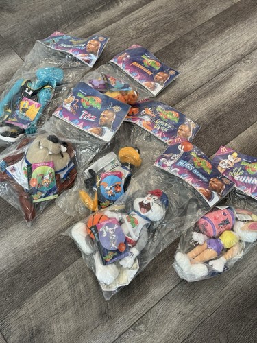 McDonalds SPACE JAM 1996 Plush Tune Squad COMPLETE SET of 6 NIP SEALED ...