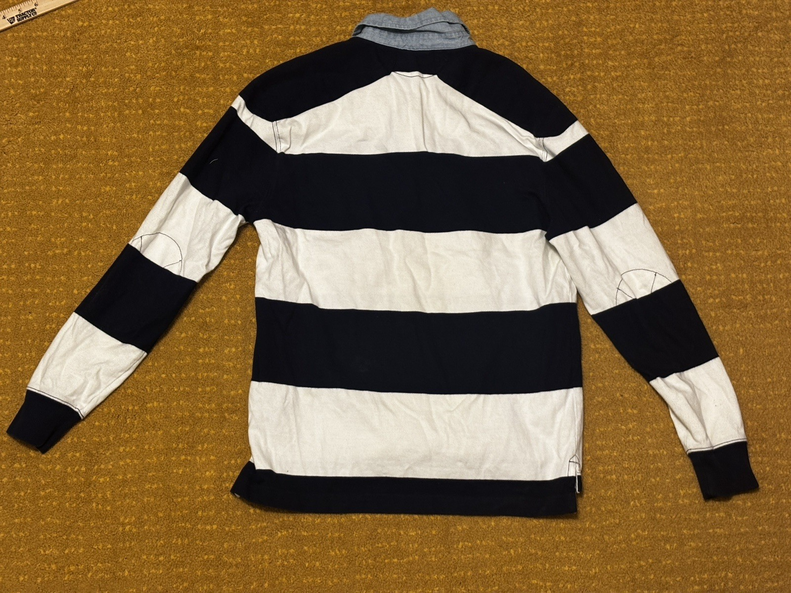 Vtg J Crew Polo Shirt Mens Medium Rugby Small Preppy Blokecore Knit ...