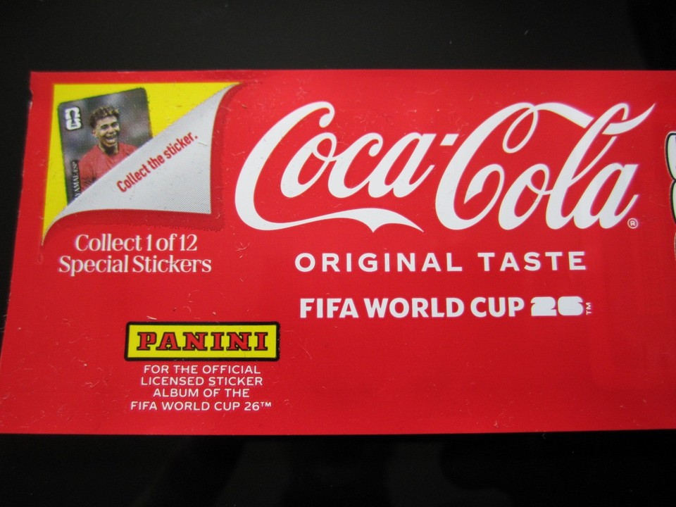 PANINI FIFA WORLD CUP 2026 Coca Cola Exclusive Sticker Set, All 12 ...