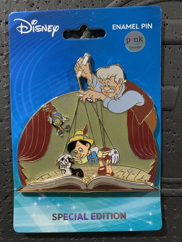 Pinocchio Storybook PALM Pin LE 300 Jiminy Cricket Figaro Geppetto ...