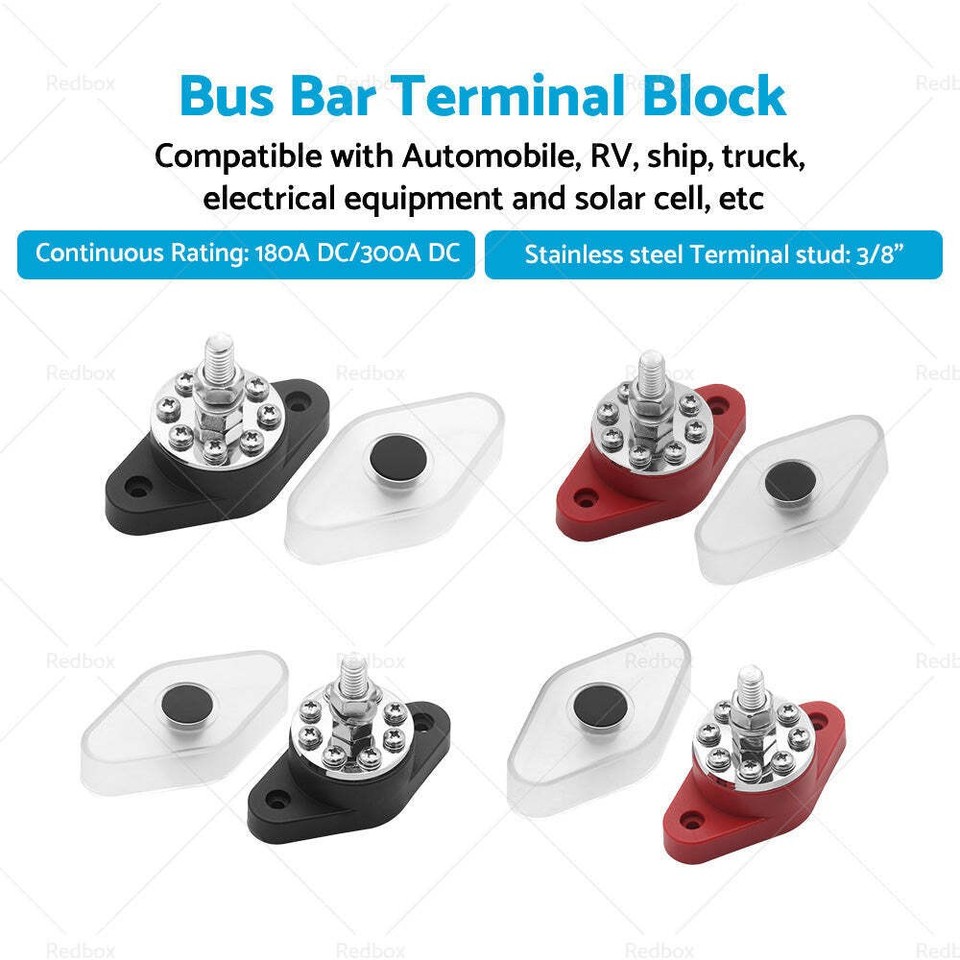 Bus Bar Terminal Block Power Stud Battery Junction Post M10 Power ...