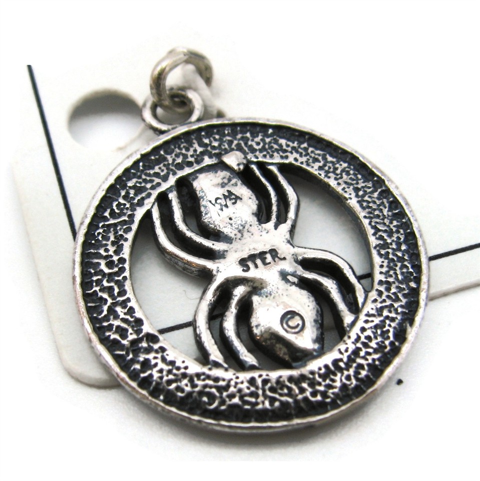Cherokee Indian Water Spider Sterling Charm Native American Silver ...