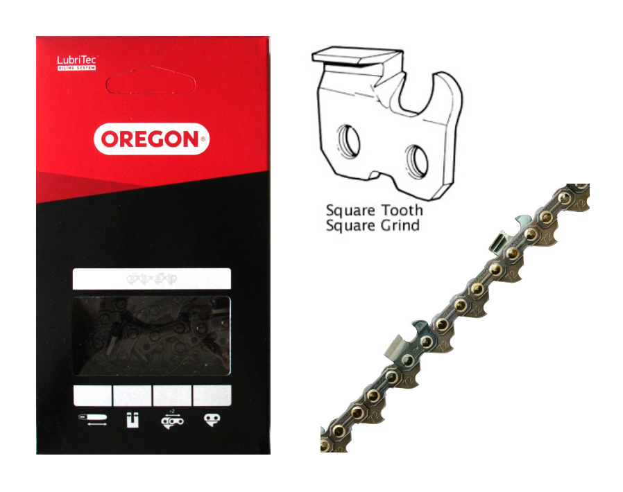 Oregon Square Ground Chisel Skip Saw Chain 3/8 Pitch .050 Gauge 84 DL ...