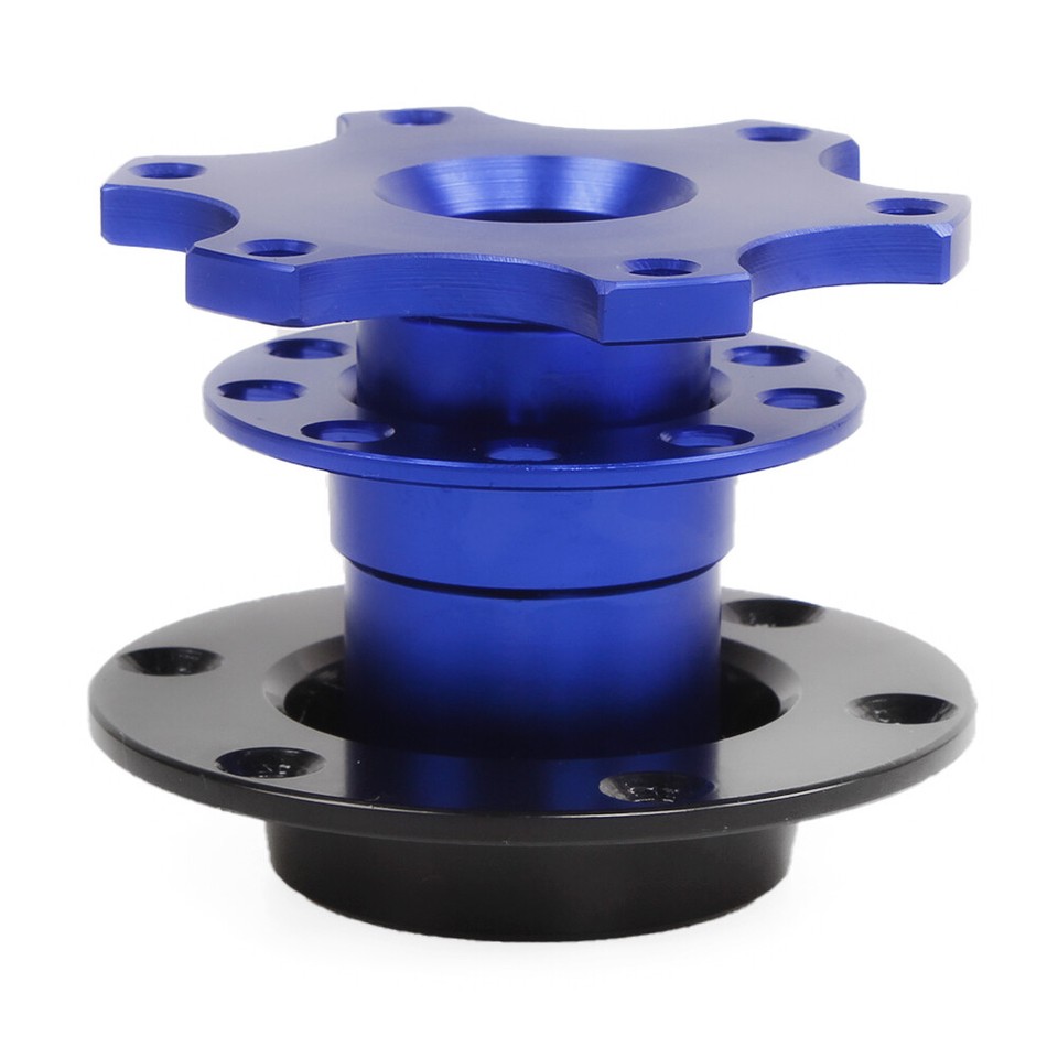 Blue 14" Deep Dish Drifting Steering Wheel & Quick Release Adapter ...